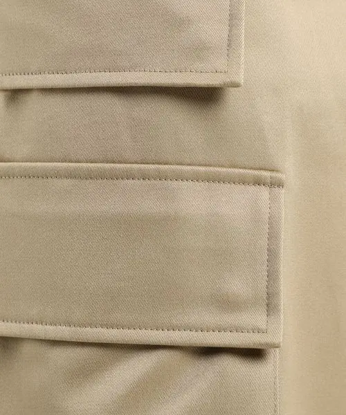 Versace High-waisted Wide-leg Cargo Trousers - Nude