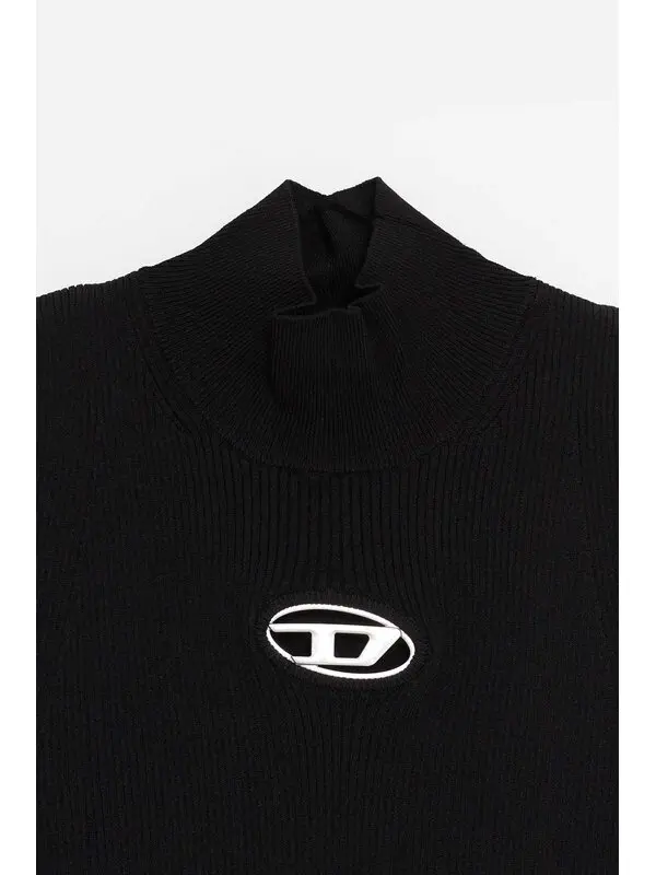 DIESEL® Ribbed-knit Turtleneck Top - No