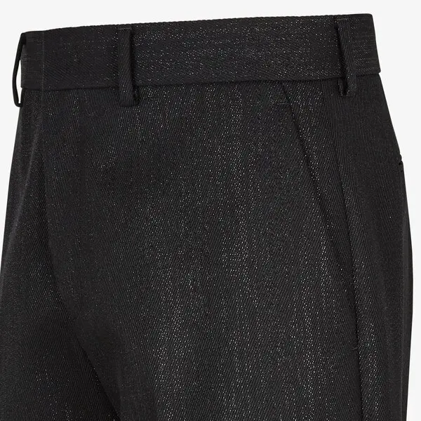 Fendi Tailored Trousers With Metallic Yarn Detail