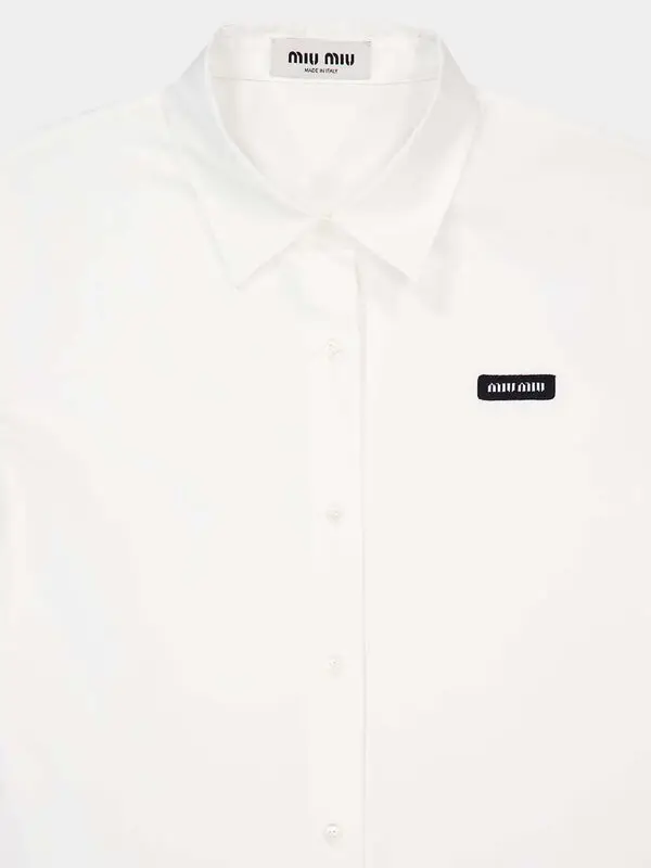 Miu Miu Short Sleeve Poplin Shirt