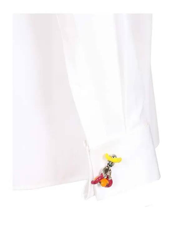 Loewe Embellished Poplin Shirt - White