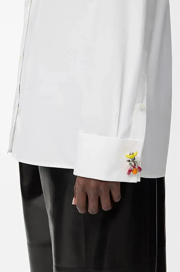 Loewe Embellished Poplin Shirt - White