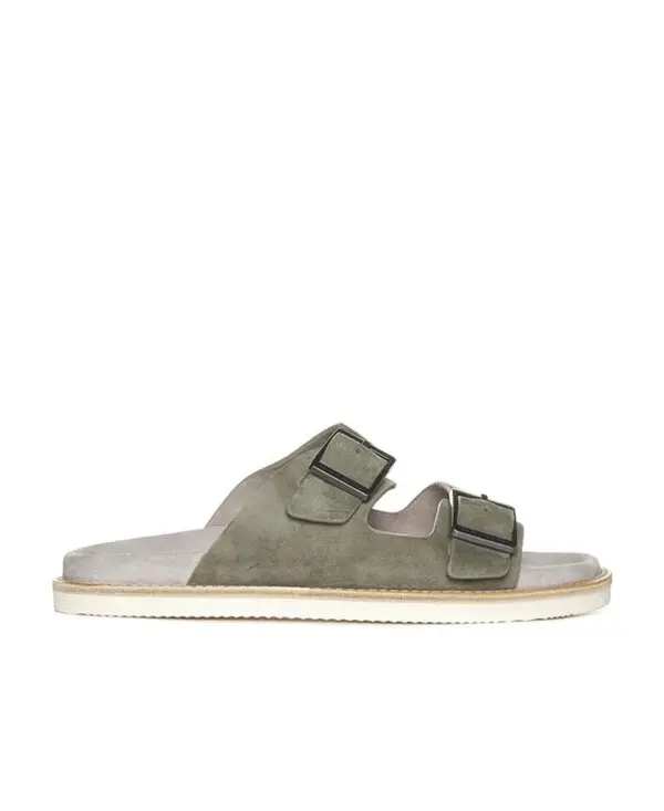 Brunello Cucinelli Buckled Strap Slides