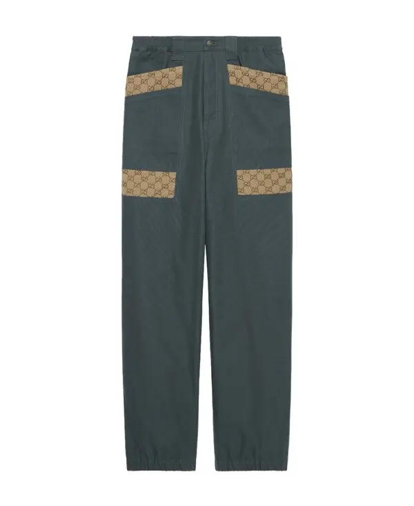 Gucci Paneled Straight-leg Trousers