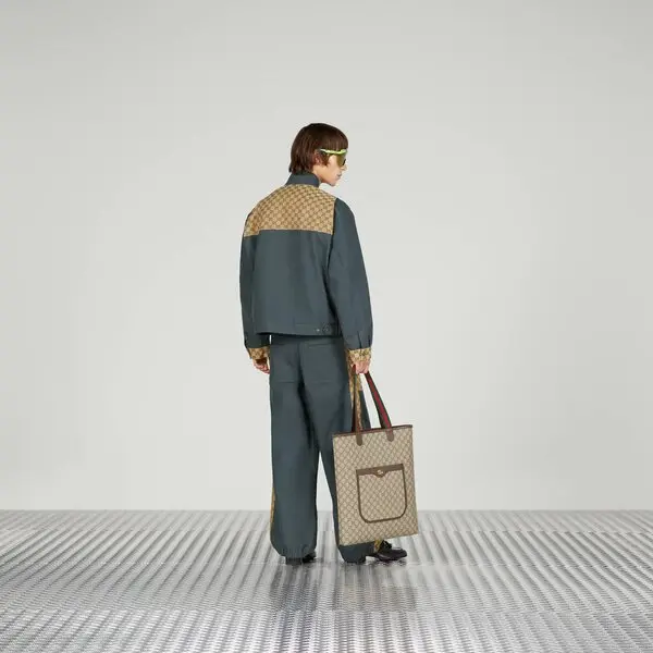 Gucci Paneled Straight-leg Trousers