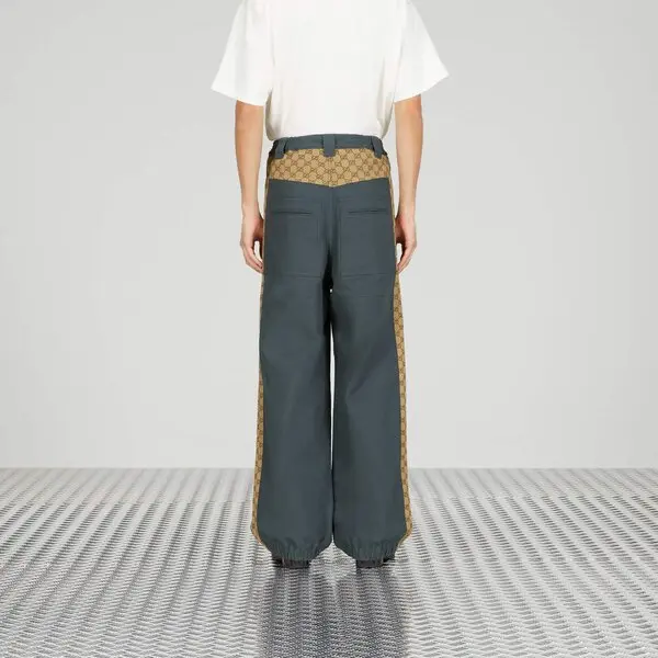 Gucci Paneled Straight-leg Trousers