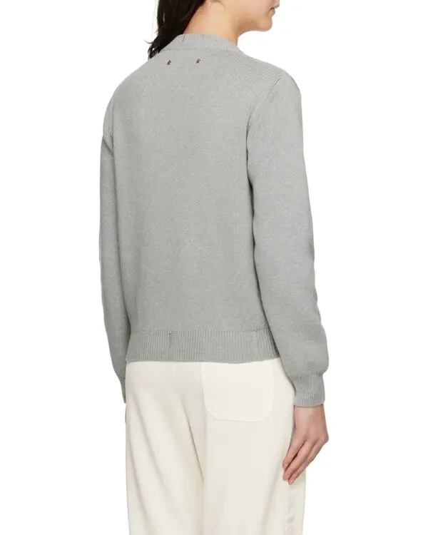 GOLDEN GOOSE Distressed Logo Patch Jumper