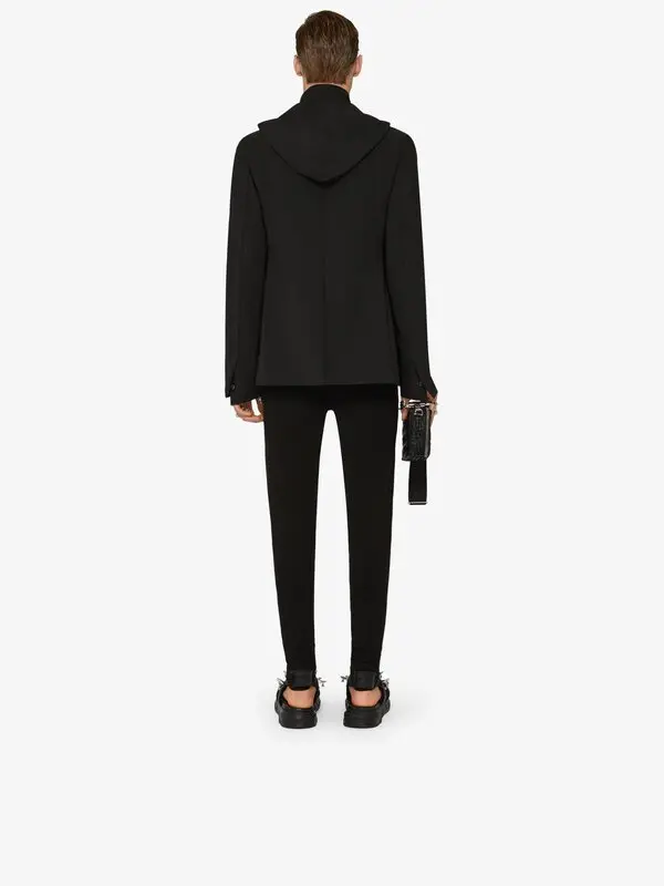 Givenchy Single-breasted Layered Blazer With Hood