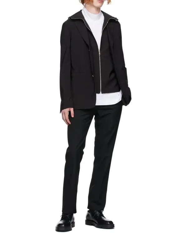 Givenchy Single-breasted Layered Blazer With Hood