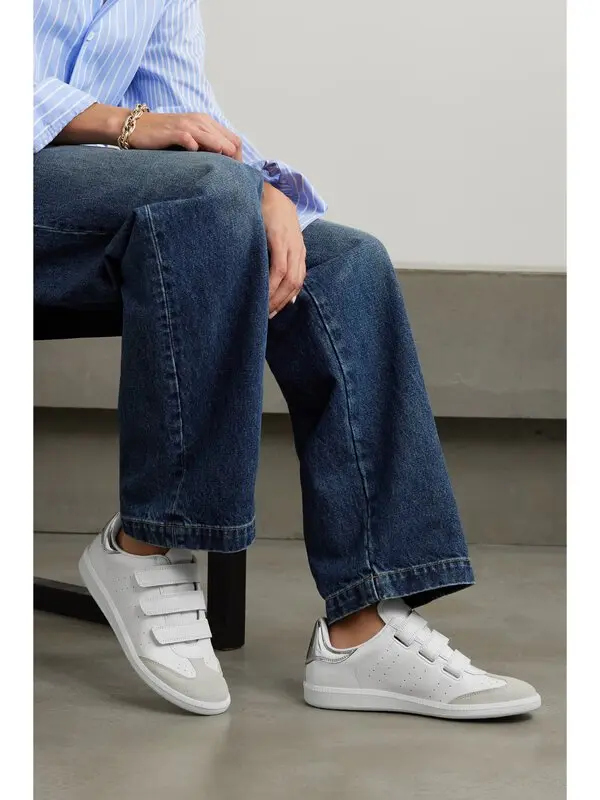 Isabel Marant Étoile Beth Leather Sneakers - White