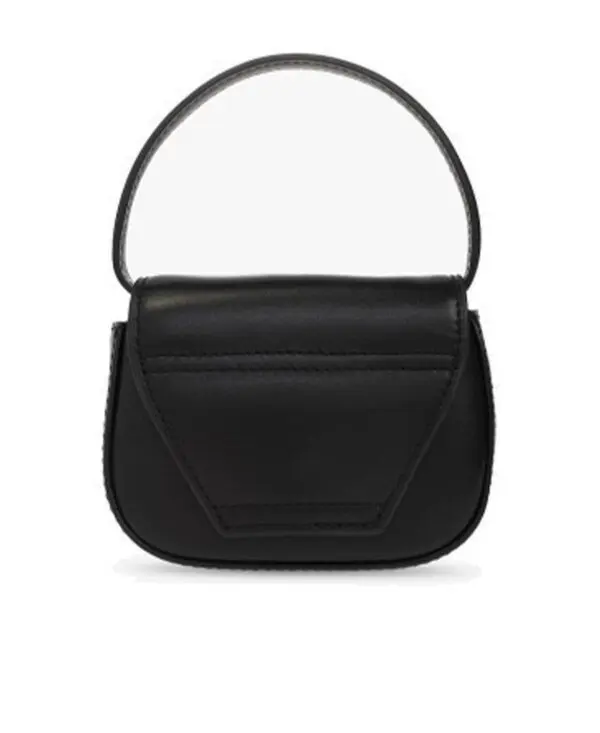 DIESEL® 1dr Xs Iconic D Logo Plaque Mini Crossbody Bag - Black
