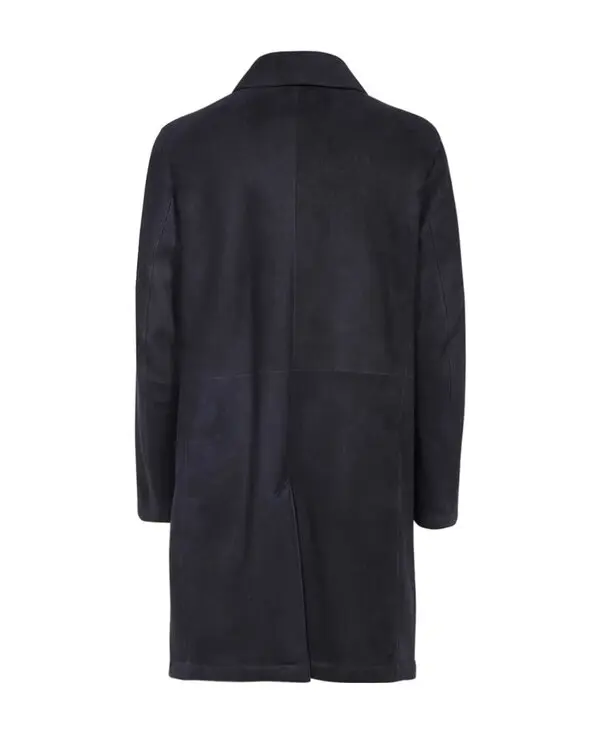 Brioni Single-breasted Leather Coat