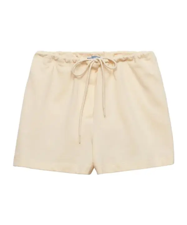 Prada Logo Detail Piqué Shorts