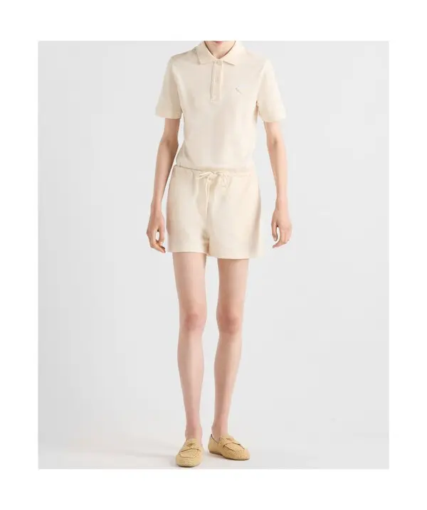 Prada Logo Detail Piqué Shorts