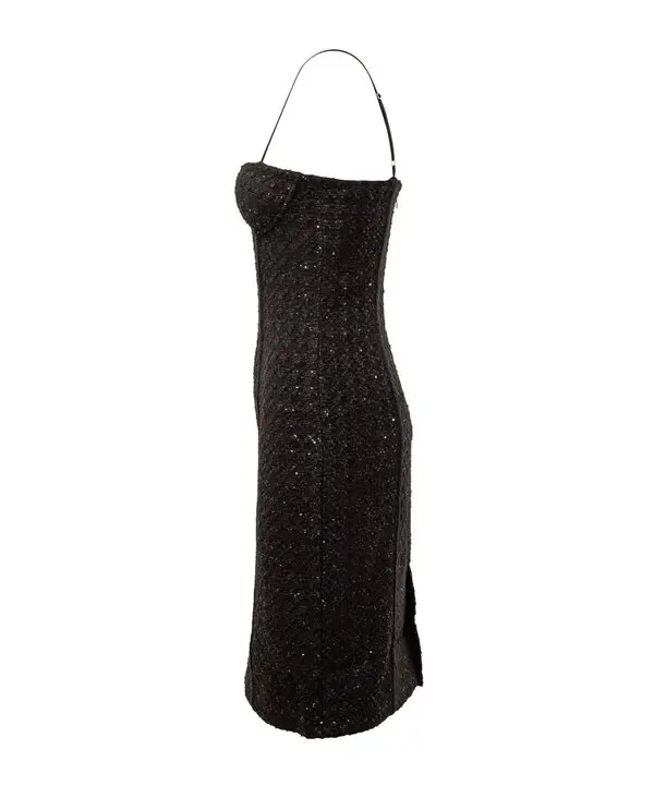 ROTATE BY BIRGER CHRISTENSEN Sequin-embellished Spaghetti Strap Mini Dress