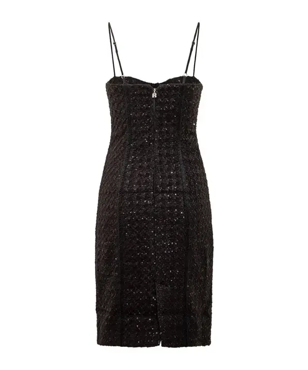 ROTATE BY BIRGER CHRISTENSEN Sequin-embellished Spaghetti Strap Mini Dress