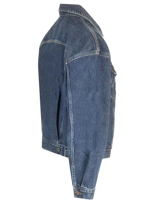 AGOLDE Stefano Buttoned Denim Jacket - Deep Medium Indigo