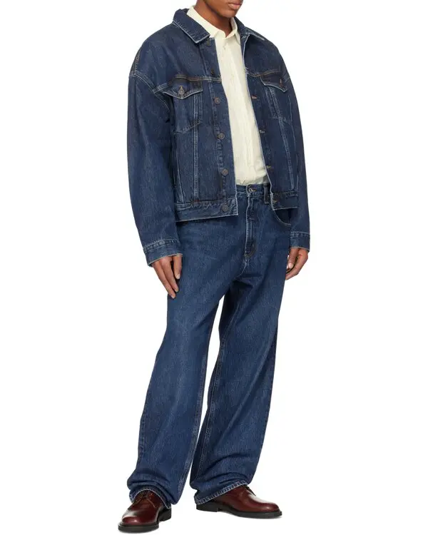 AGOLDE Stefano Buttoned Denim Jacket - Deep Medium Indigo