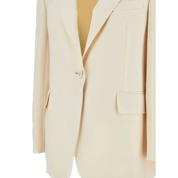 Max Mara Long-sleeved Tailored Blazer - Beige