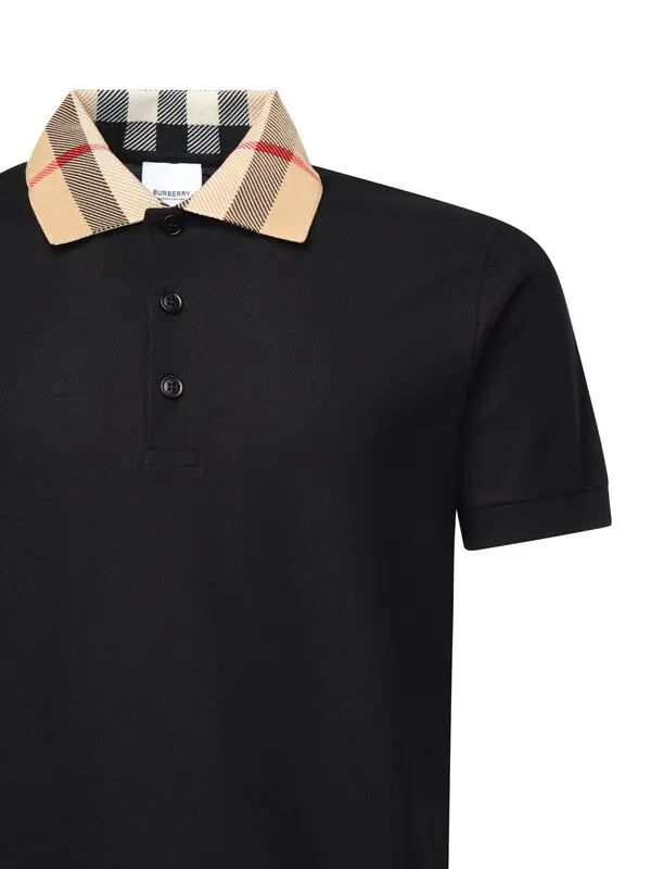 Burberry Checked Short-sleeved Polo Shirt - No