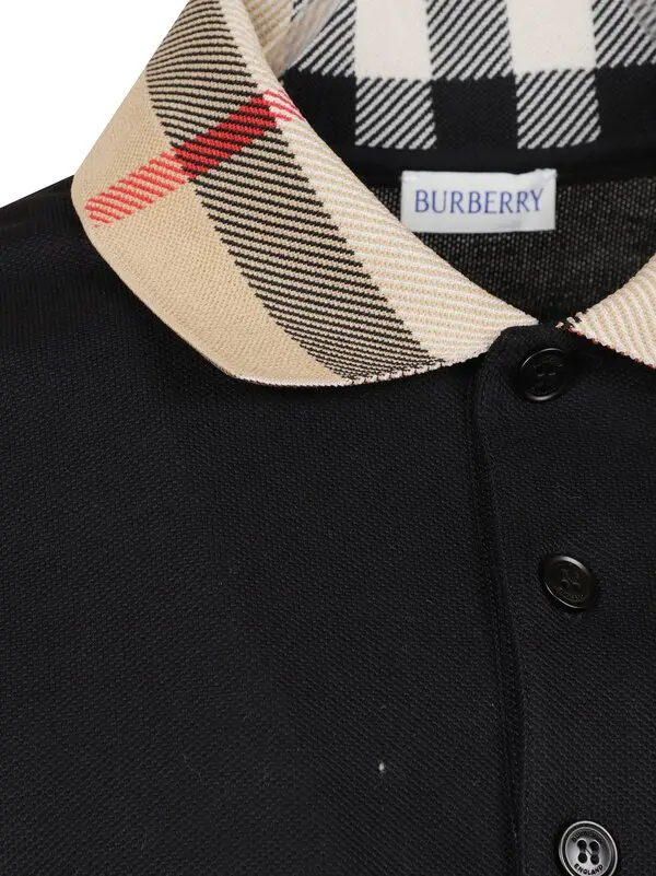 Burberry Checked Short-sleeved Polo Shirt - No