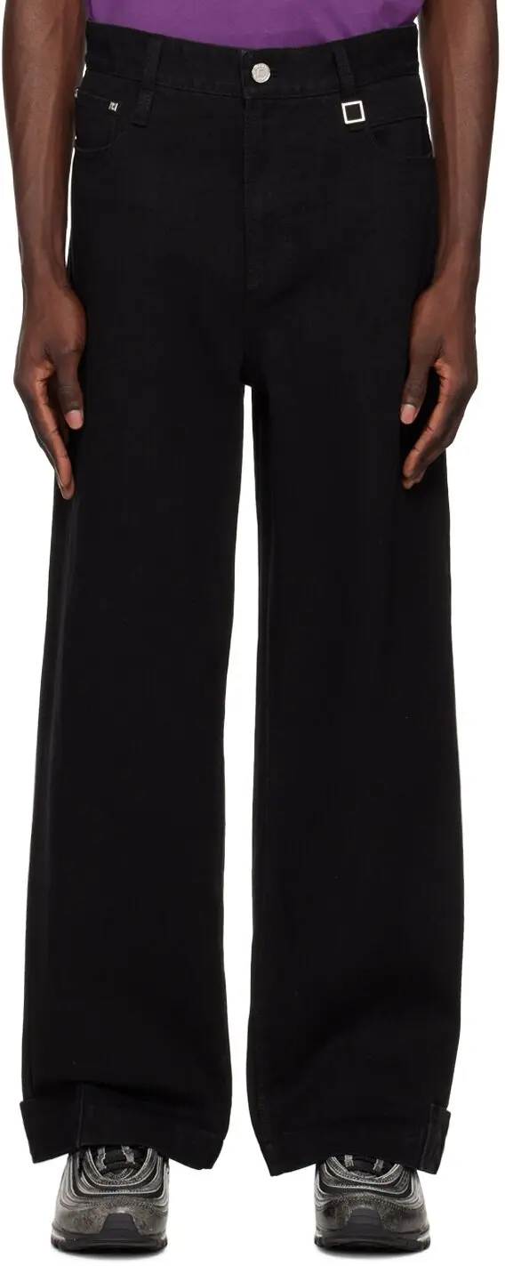 WOOYOUNGMI Multi-pocket Wide-leg Jeans