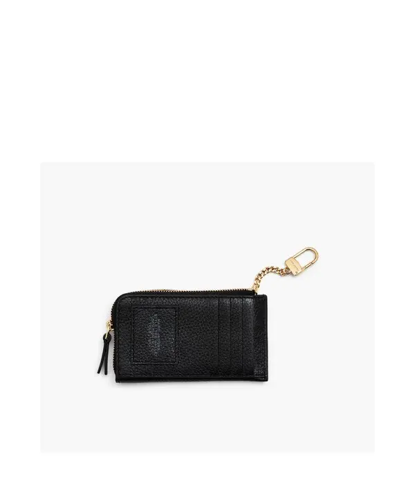 Marc Jacobs Leather Top Zip Wallet - Black