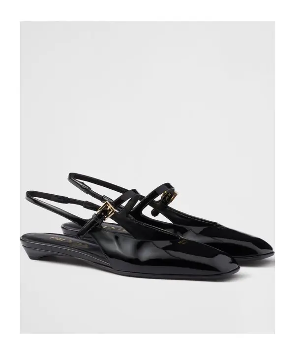 Prada Square-toe Slingback Ballerina