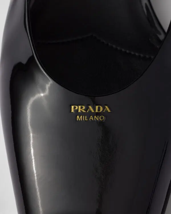 Prada Square-toe Slingback Ballerina