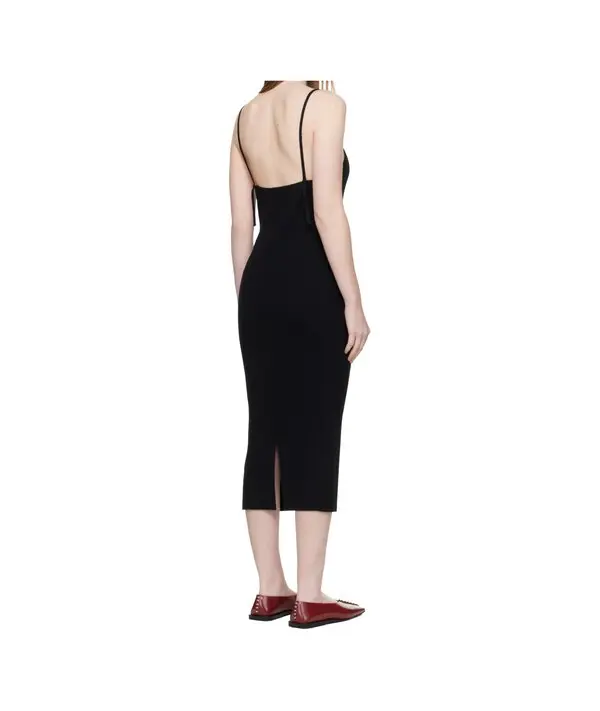 JIL SANDER Midi Dress With Spaghetti Straps And Back Slit