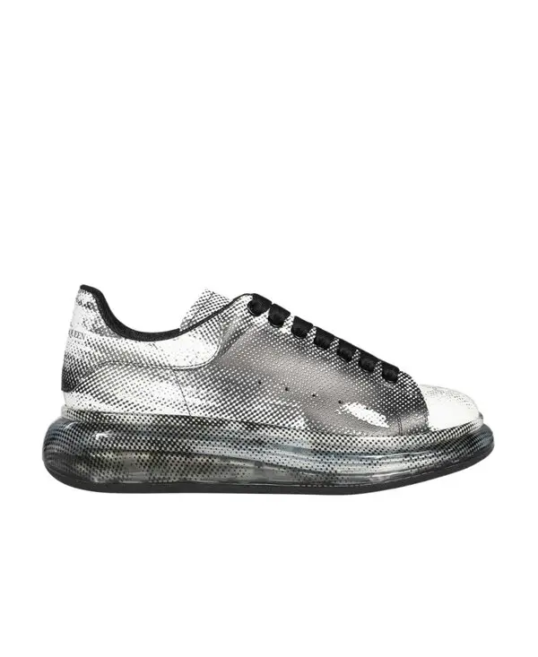 Alexander McQueen Oversized Pixel-print Sneakers - Gray