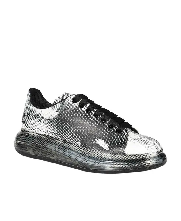 Alexander McQueen Oversized Pixel-print Sneakers - Gray