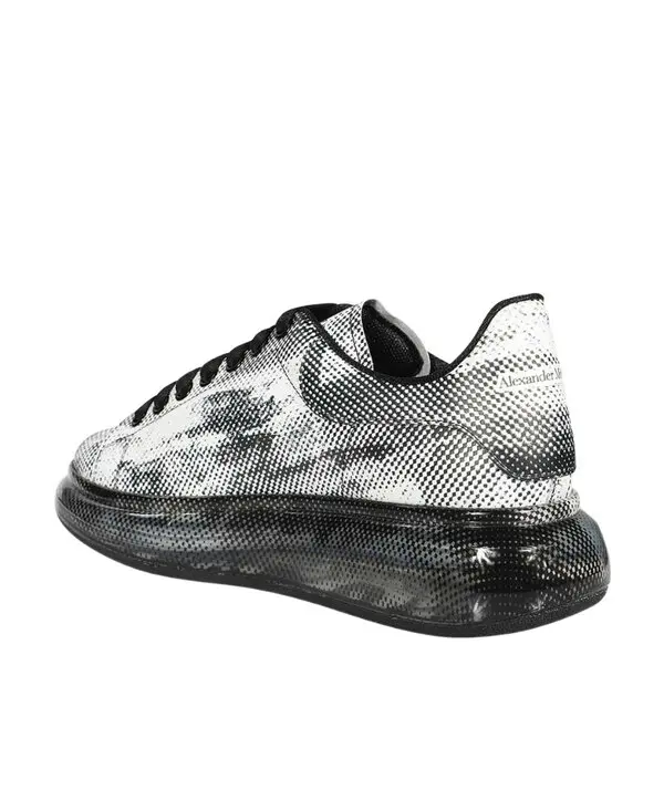 Alexander McQueen Oversized Pixel-print Sneakers - Gray