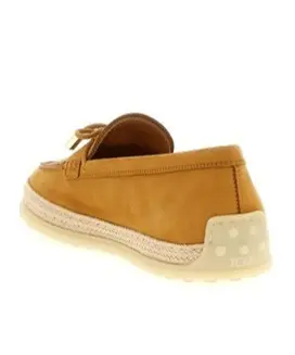 TOD'S Bow Detailed Slip-on Flat - Orange