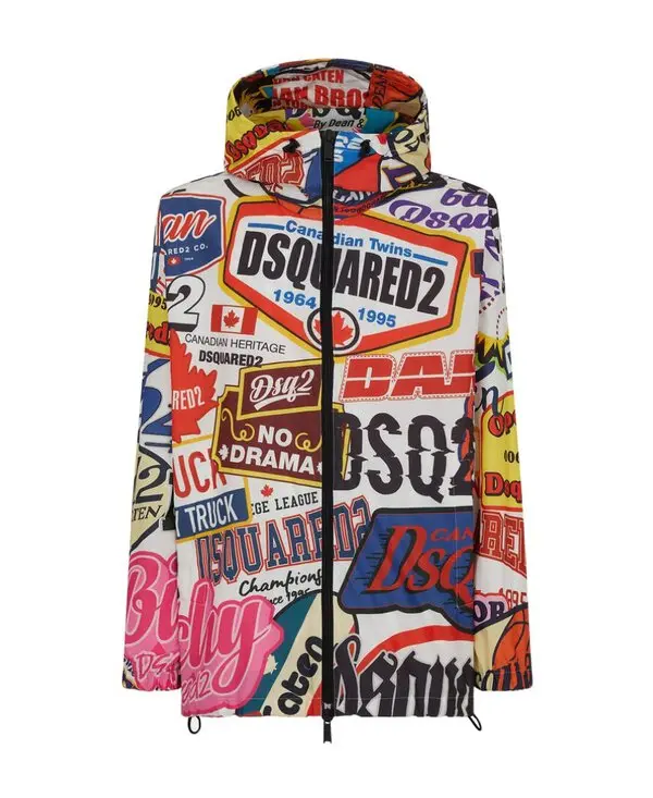 Dsquared2 Logomania Print Windbreaker
