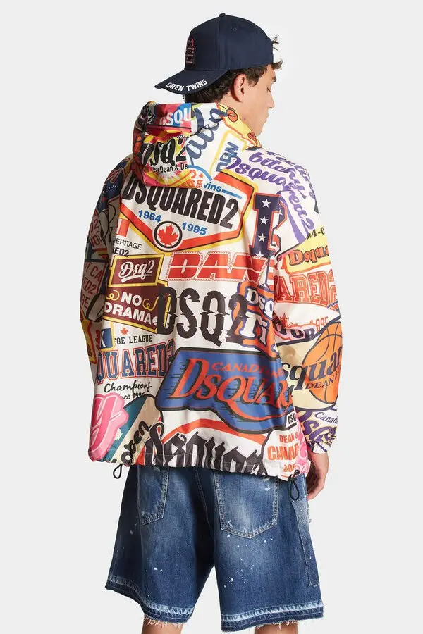 Dsquared2 Logomania Print Windbreaker