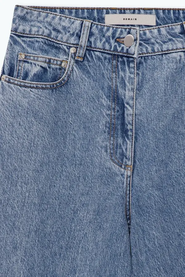 REMAIN BIRGER Christensen High-rise Wide-leg Jeans