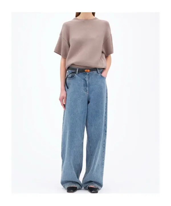 REMAIN BIRGER Christensen High-rise Wide-leg Jeans