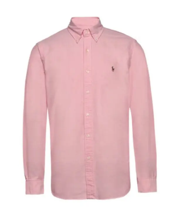 Polo Ralph Lauren Logo Embroidered Buttoned Shirt - Pink