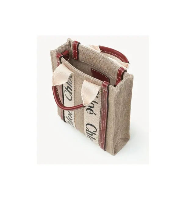 Chloé Woody Mini Tote Bag - Nude