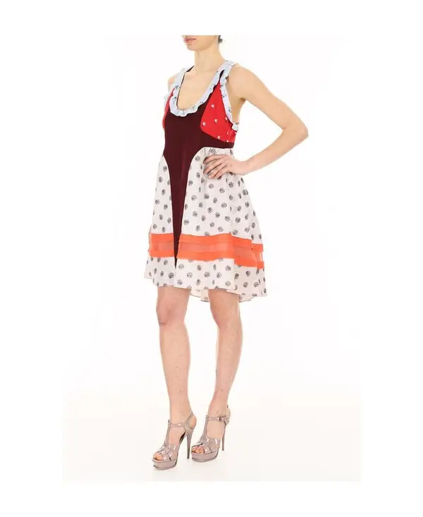 Valentino Garavani Sleeveless Color-blocked Dress