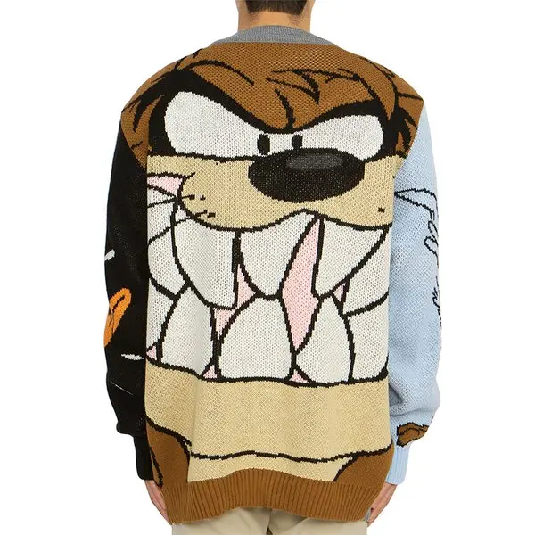 FAMILY FIRST V-neck Long-sleeved Sweater
