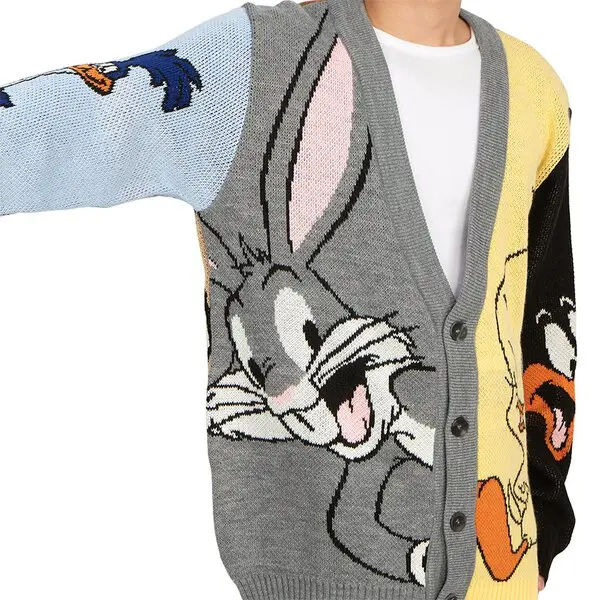 FAMILY FIRST V-neck Long-sleeved Sweater