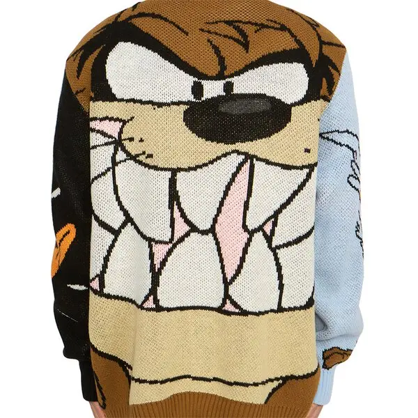 FAMILY FIRST V-neck Long-sleeved Sweater