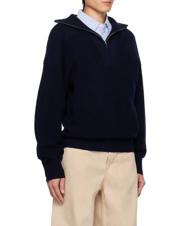 Isabel Marant Étoile Benny Half-zip Sweater - Black