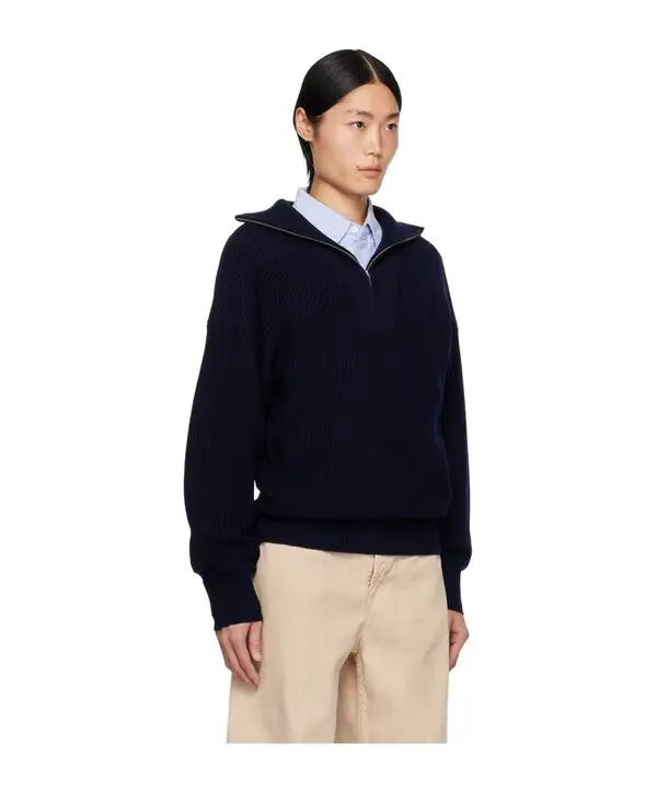 Isabel Marant Étoile Benny Half-zip Sweater - Black