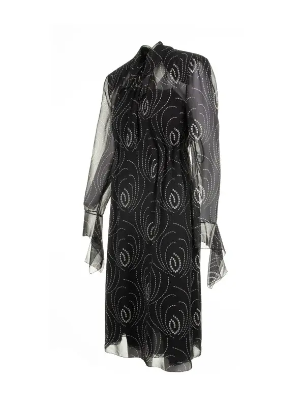 Prada Geometric Printed Midi Dress
