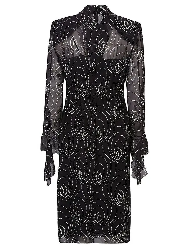 Prada Geometric Printed Midi Dress