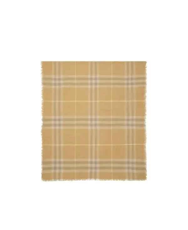 Burberry Vintage Check Fringed-edge Scarf