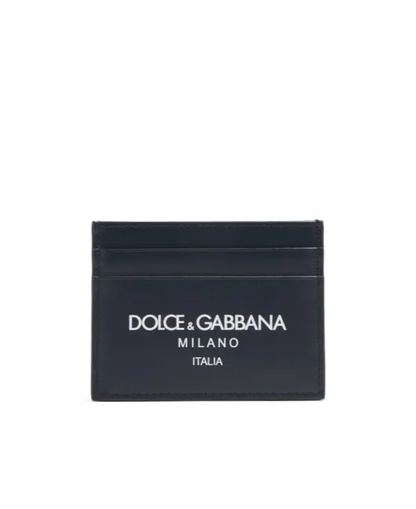 Dolce & Gabbana Dolce Gabbana Logo Printed Cardholder - Black